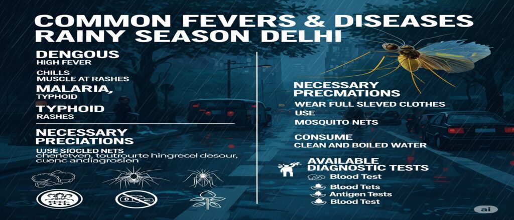 Rainy Season Fevers and Diseases in Delhi Symptoms, Precautions, and Tests