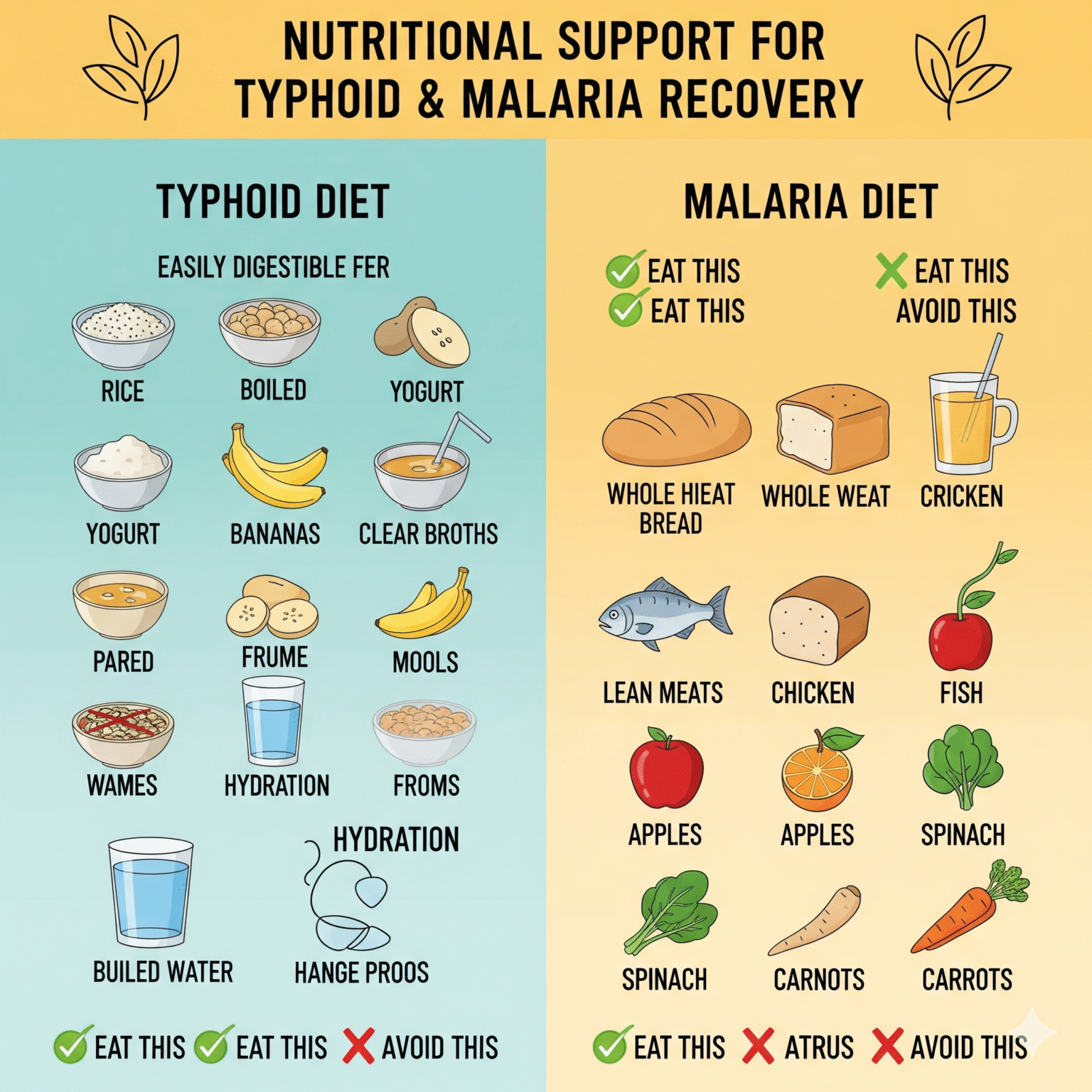 Diet For Typhoid and Malaria Patients: Foods To Eat And Avoid for Fast ...