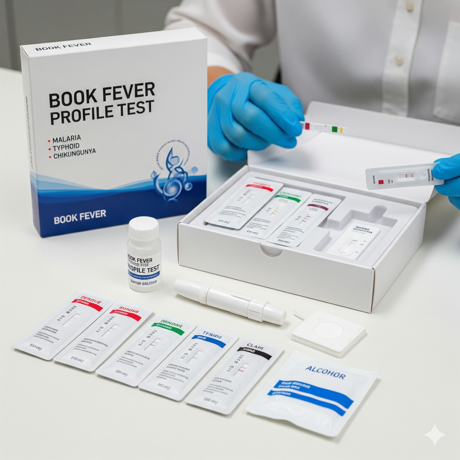 Book Fever Profile Test: Detect Dengue, Malaria, Typhoid & Chikungunya