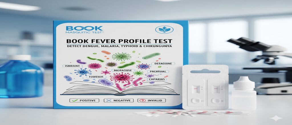 Book Fever Profile Test: Detect Dengue, Malaria, Typhoid & Chikungunya
