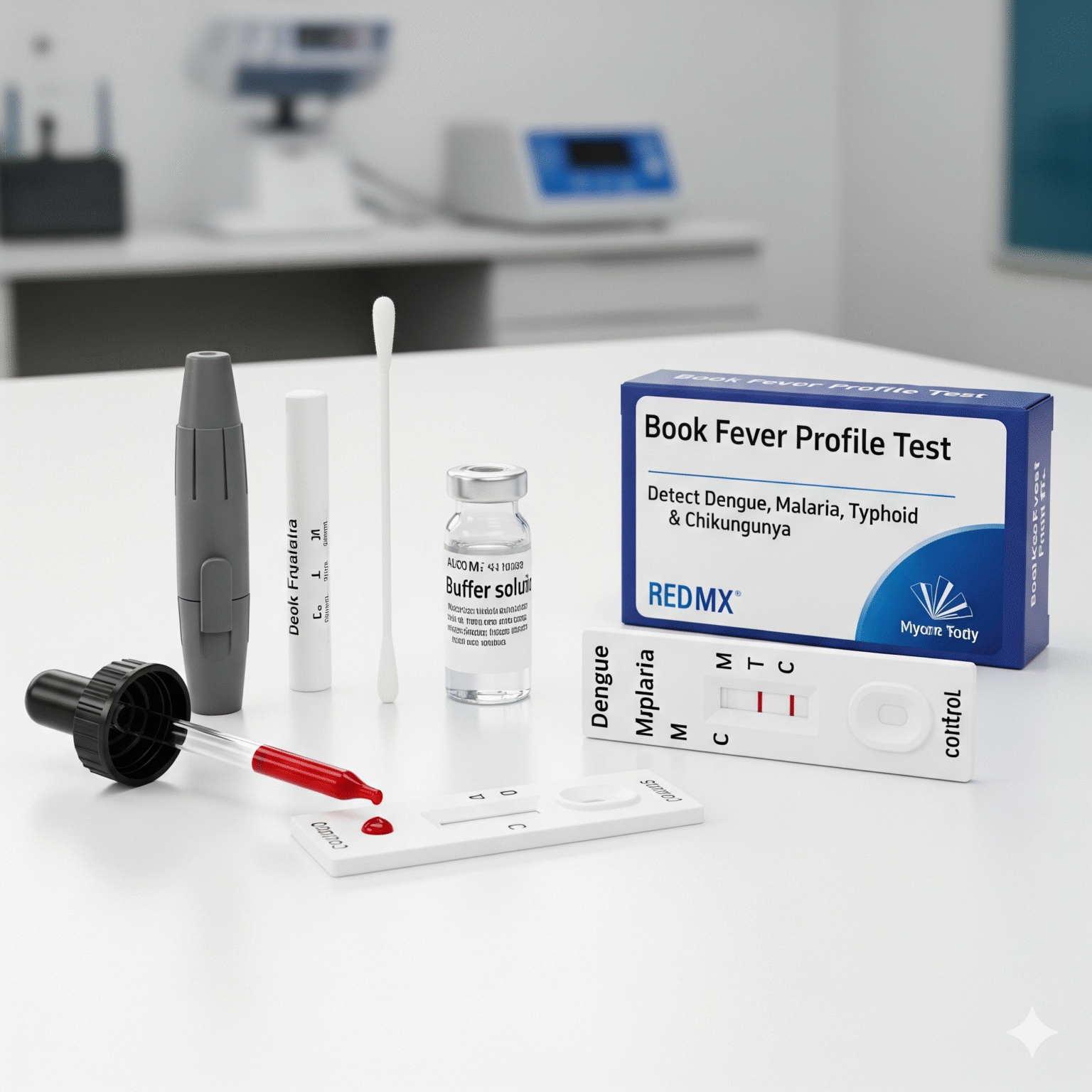 Book Fever Profile Test: Detect Dengue, Malaria, Typhoid & Chikungunya